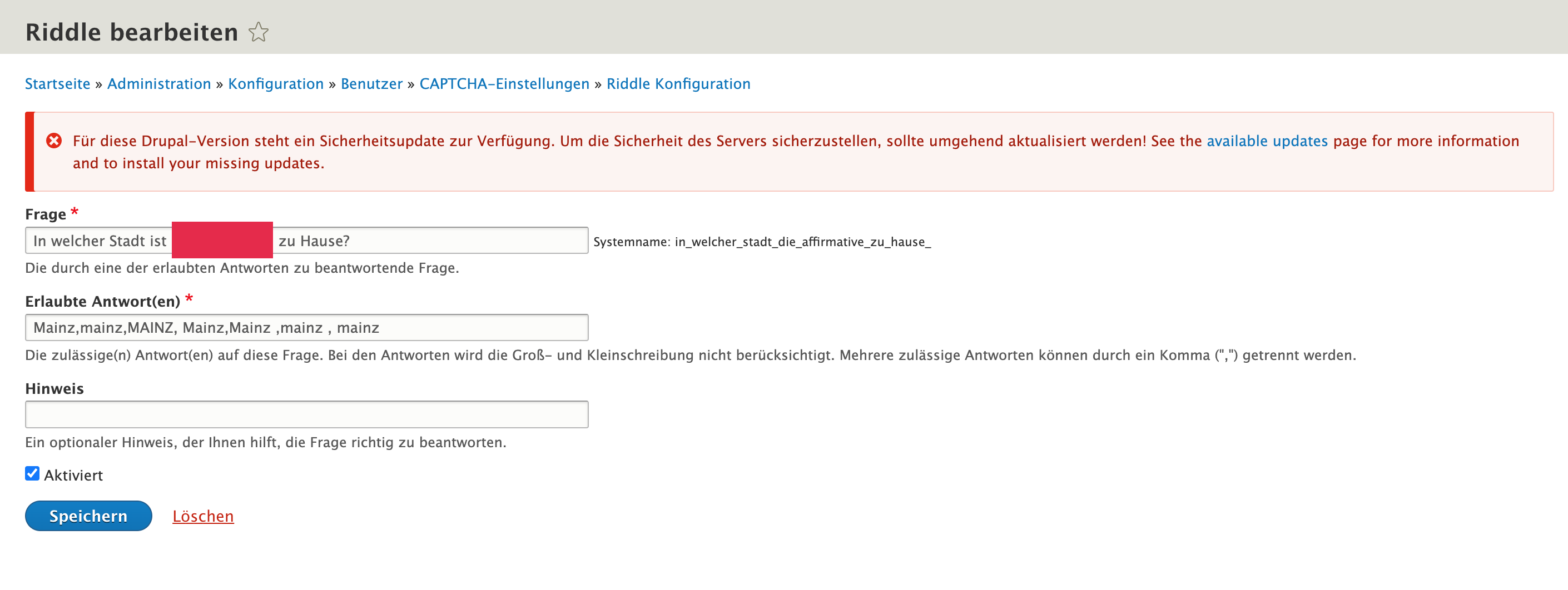 Correct answer is blocked [#3366190] | Drupal.org